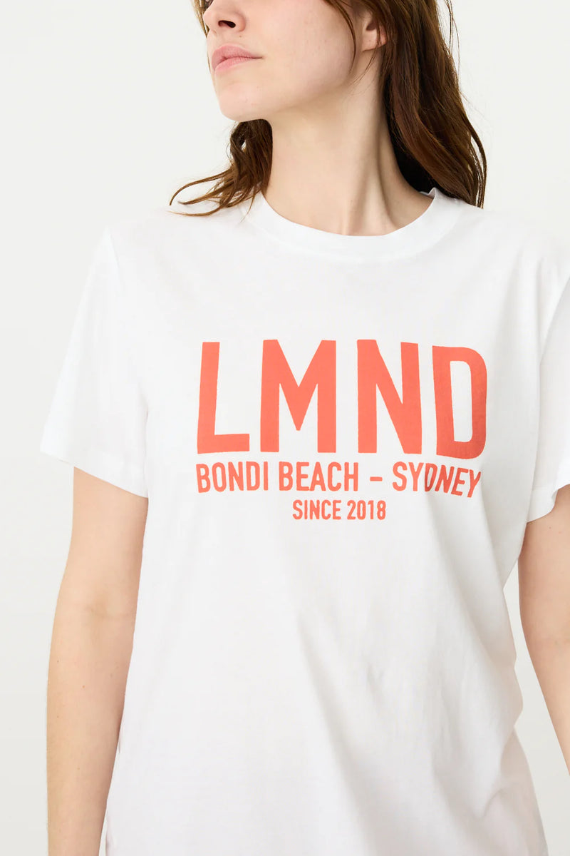 LMND T-Shirt | White/Solar | Size XS – Jade Boutique Online