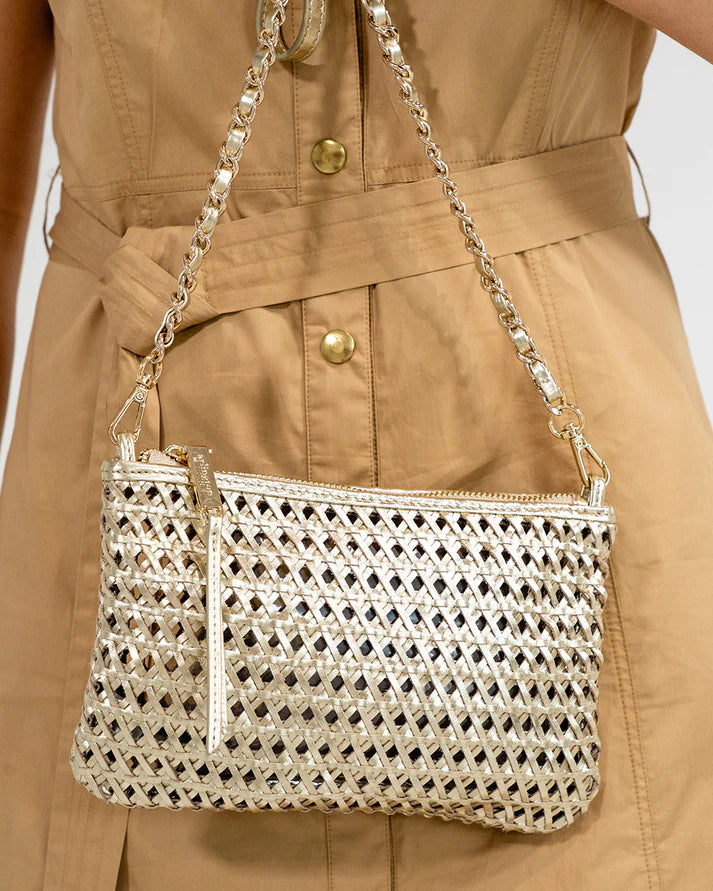 Molly Crossbody Bag | Gold Weave – Jade Boutique Online